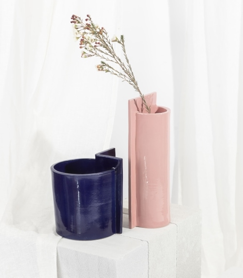 Blocks Vases O Shape Large