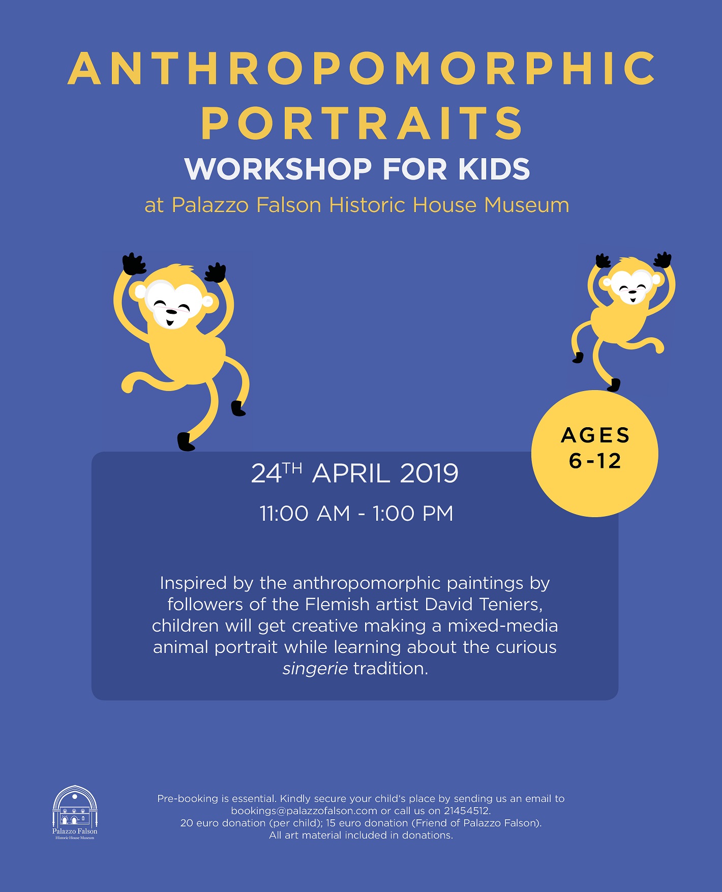 Palazzo Falson | News & Events | Kids: Anthropomorphic Portraits Workshop