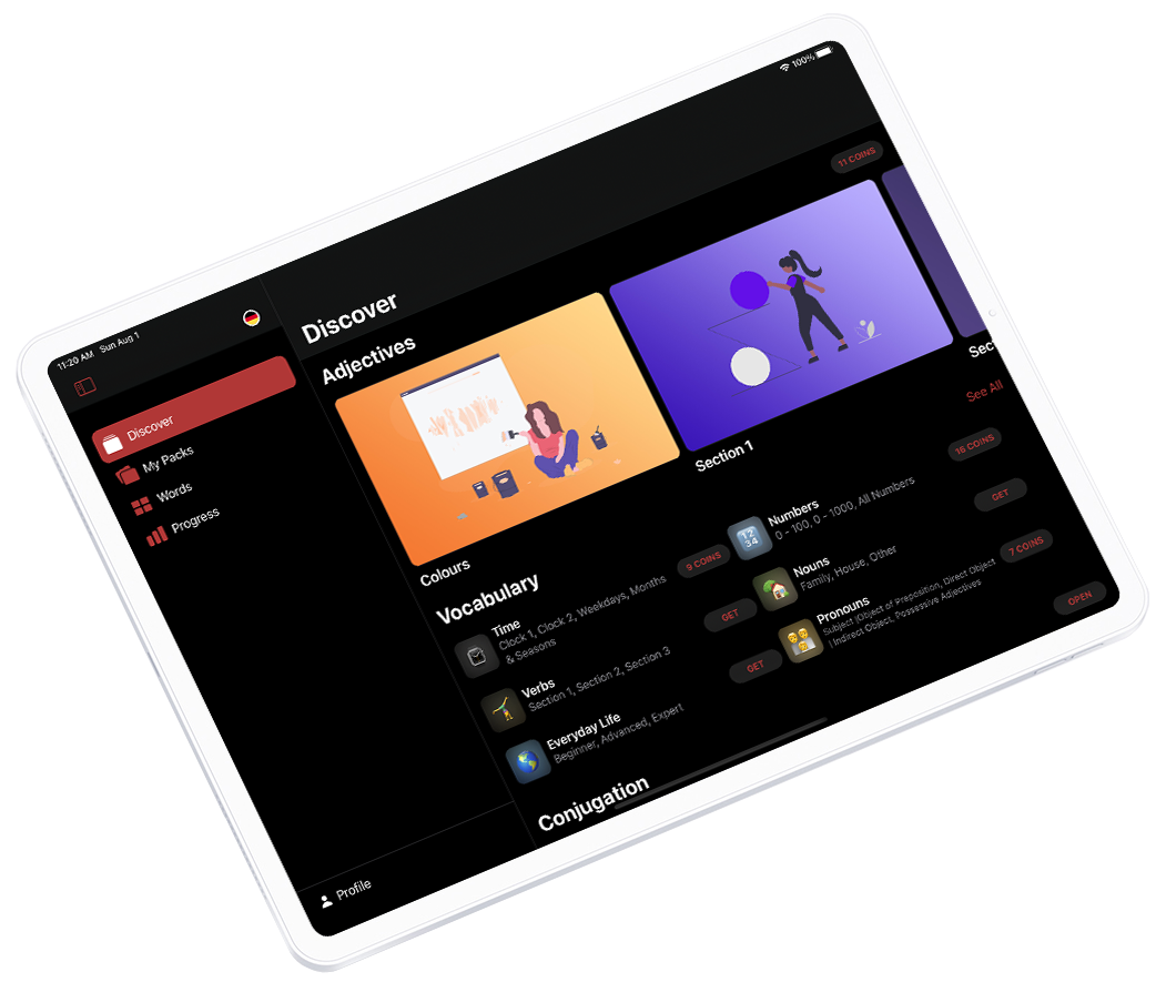 Lengo | Learn languages easily and playfully! | iOS and Android