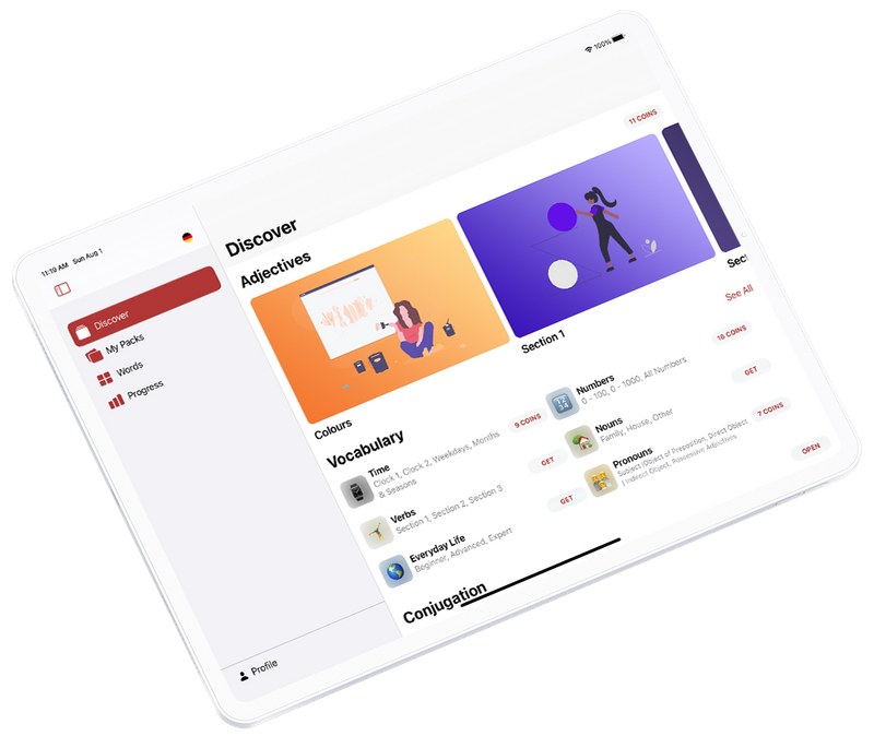 Lengo | Learn languages easily and playfully! | iOS and Android
