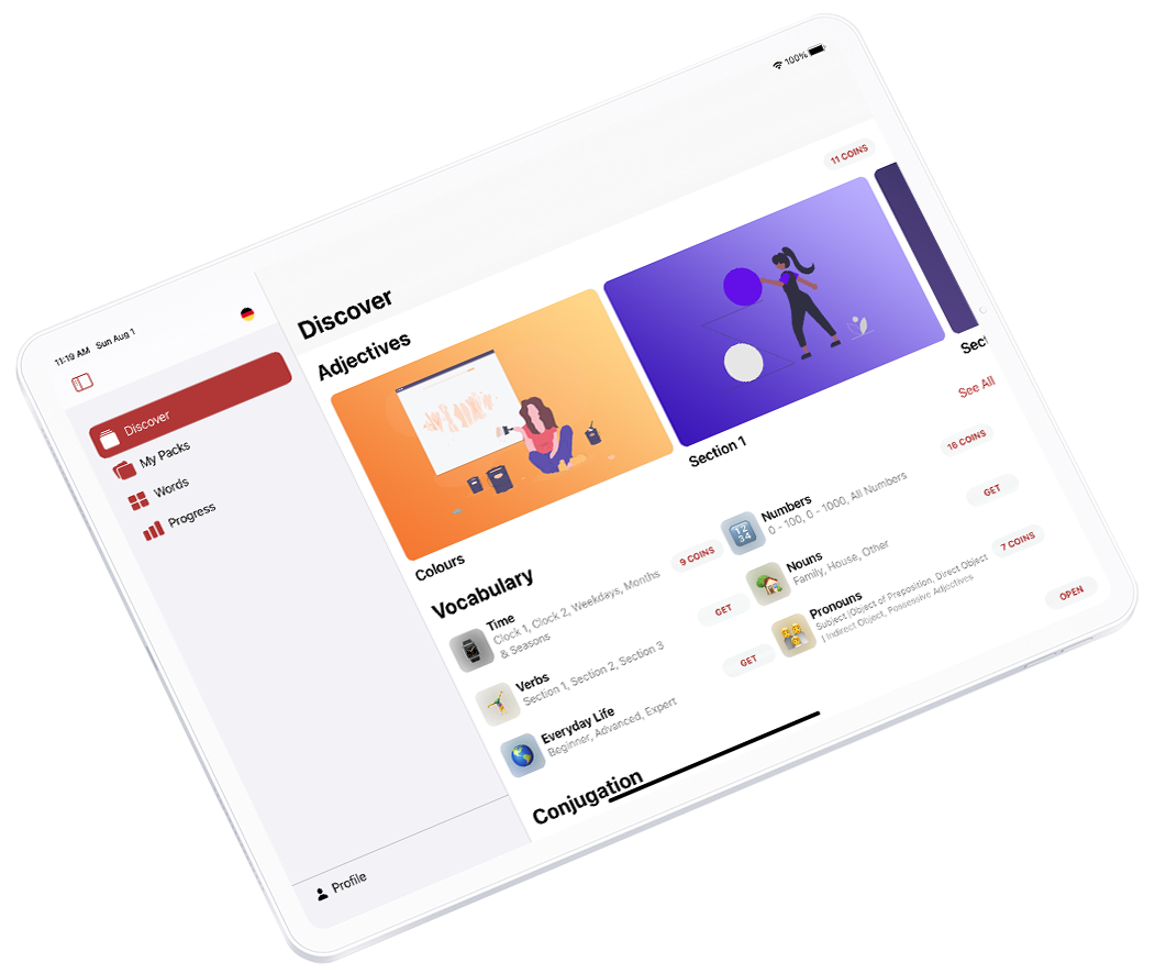 Lengo | Learn languages easily and playfully! | iOS and Android
