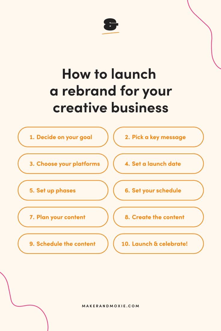 10 steps to successfully launch your creative business rebrand
