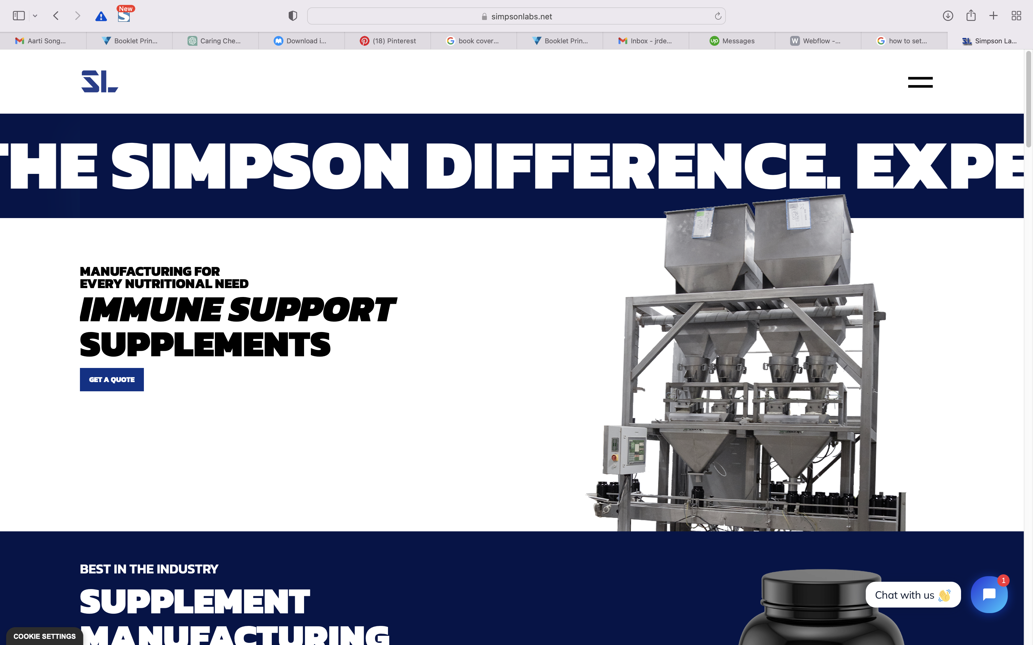 Simpson Labs - Nutritional Supplement Manufacturing