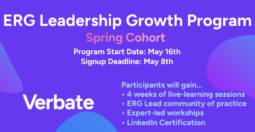 Verbate ERG Leadership Growth Program