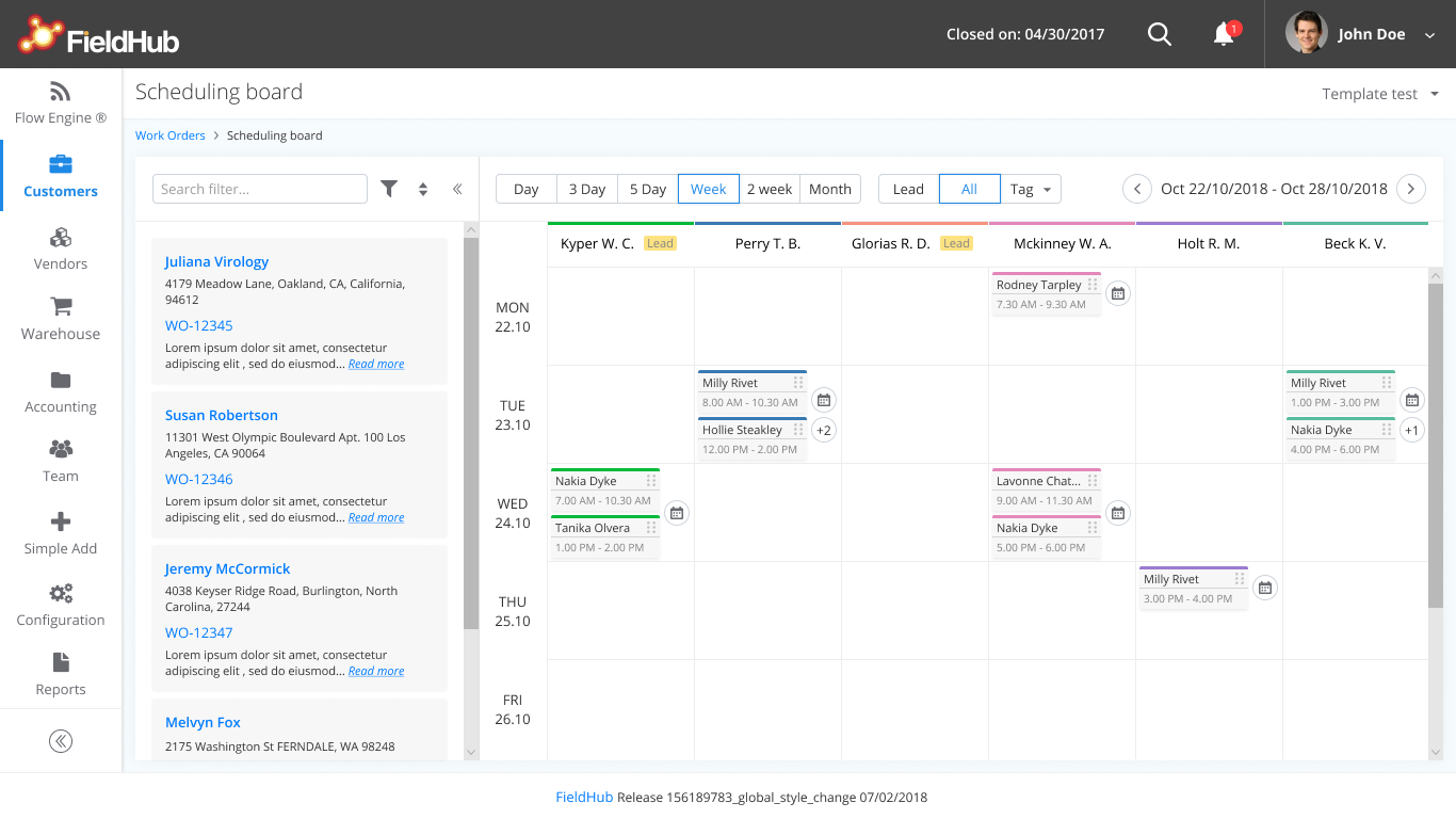 Scheduling & Dispatch