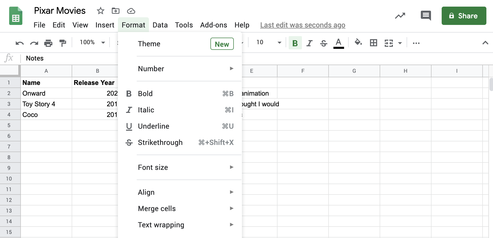 How To Keep Text In Cell Wrapping Text In Google Sheets
