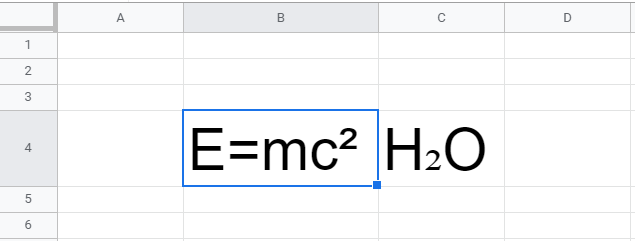 How To Add Subscripts And Superscripts In Google Sheets