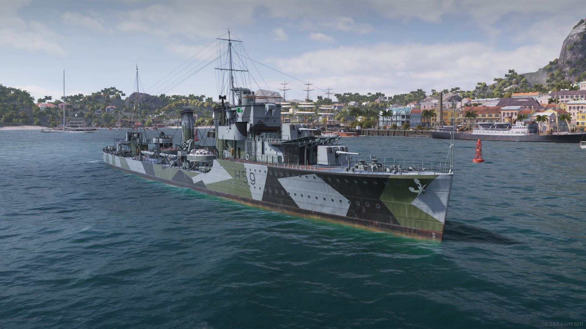 Gallant – WoWS: Legends – Stats + Builds – Tier V Destroyer