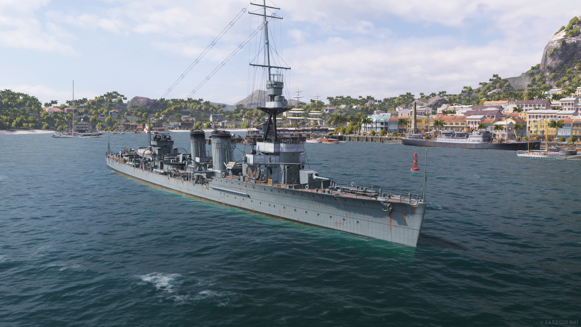 Caledon – WoWS: Legends – Stats + Builds – Tier II Cruiser