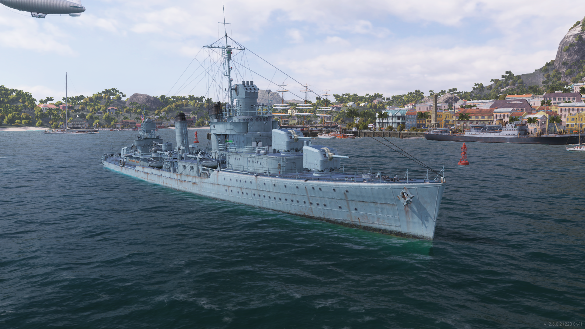 Benson – WoWS: Legends – Stats + Builds – Tier VI Destroyer