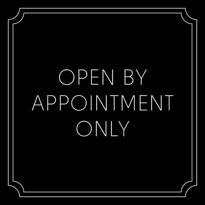 We Are Open By Appointment Only — TBS Design Gallery