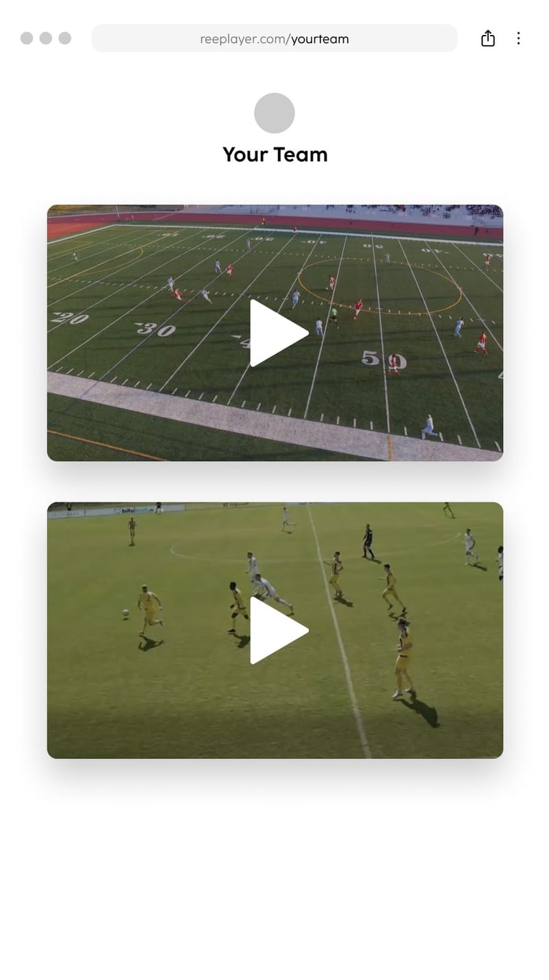 Reeplayer - Automagically record soccer