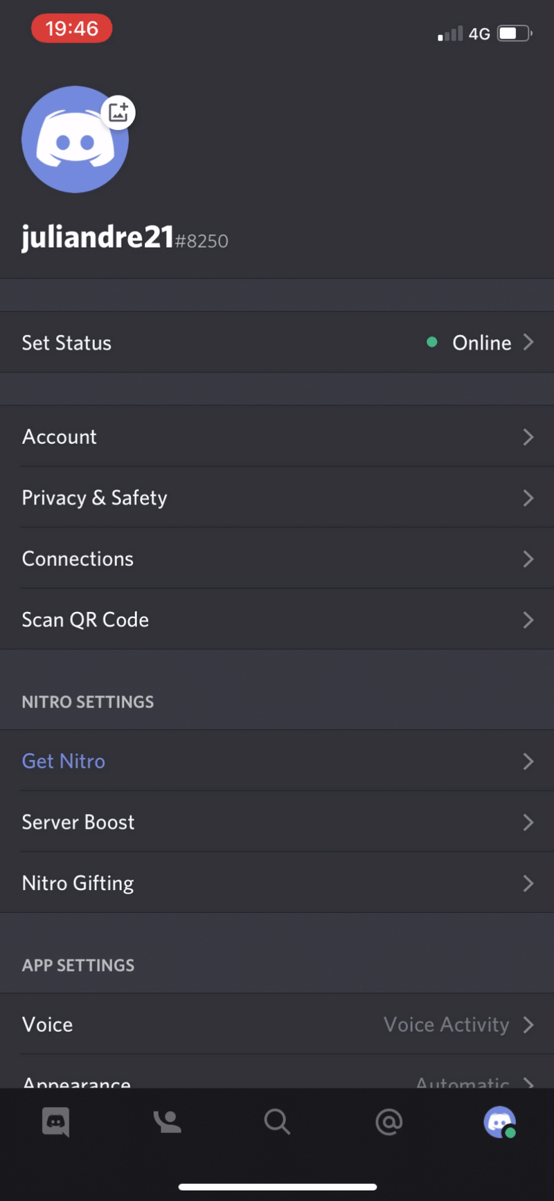 Discord - Settings flow | App Fuel