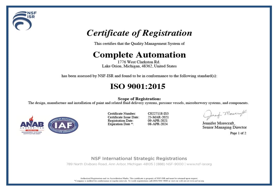 Complete Automation | One Team Creating Complete Solutions