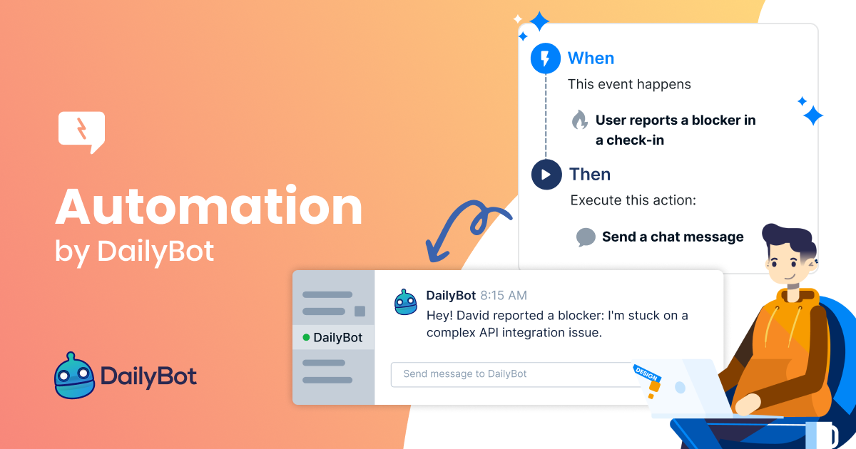 Fast automation with workflows and commands | DailyBot