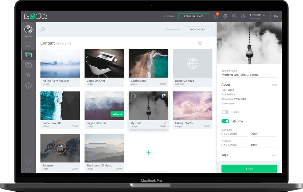 LOOK - Easiest Digital Signage Software