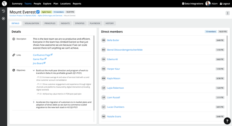 Organisational Design & Workforce Planning Platform | TeamForm