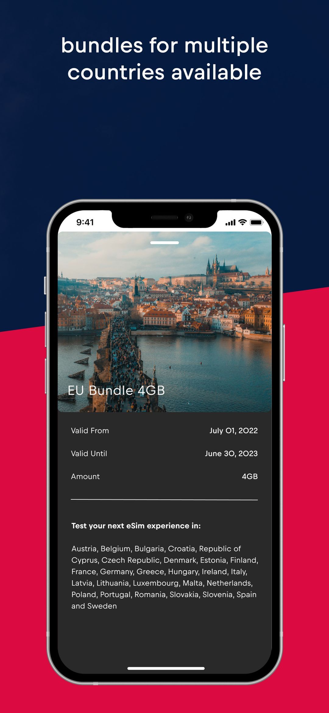 Data roaming eSIM for travelers - Red Bull MOBILE