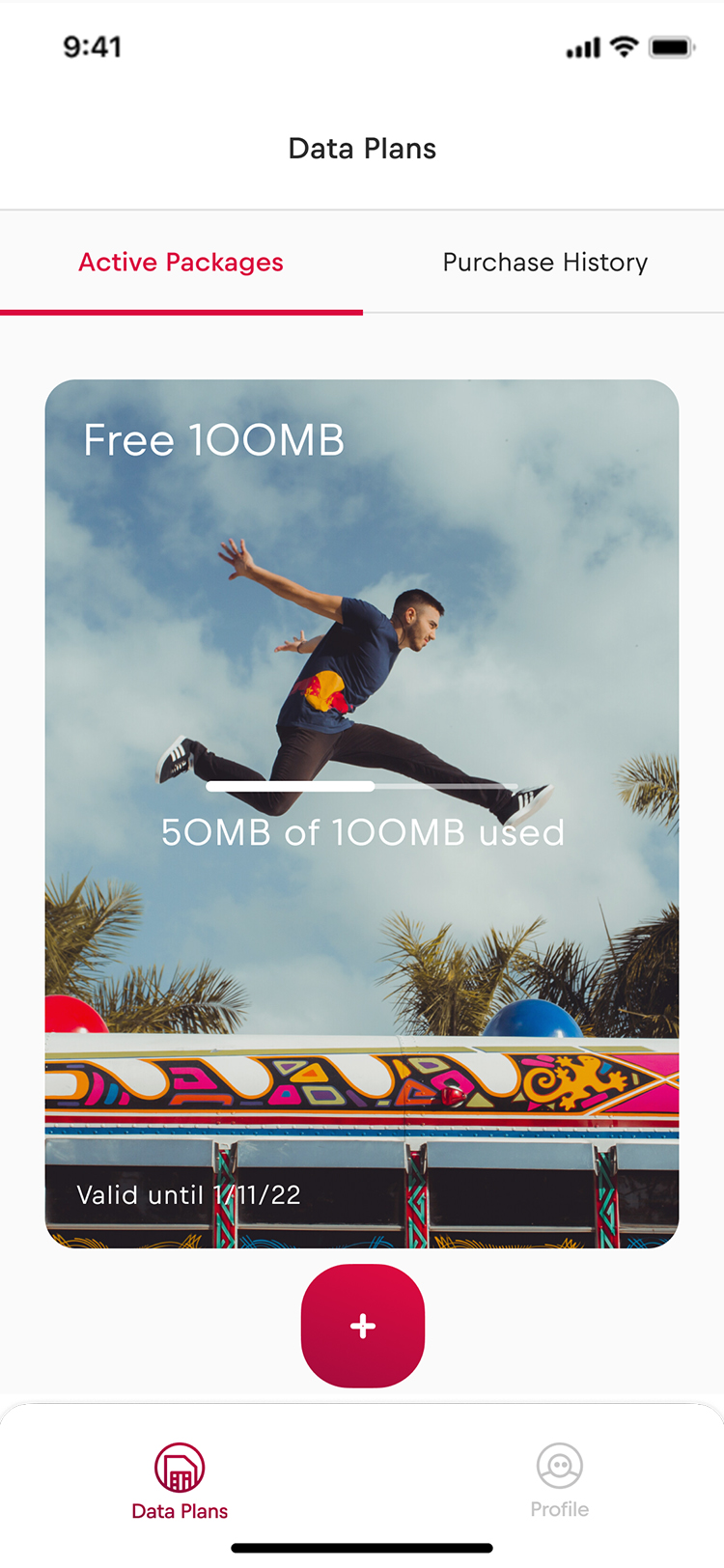 Data roaming eSIM for travelers - Red Bull MOBILE