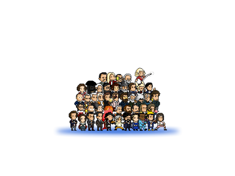 ClassicalPixel | Classical Music Composers Pixel Art