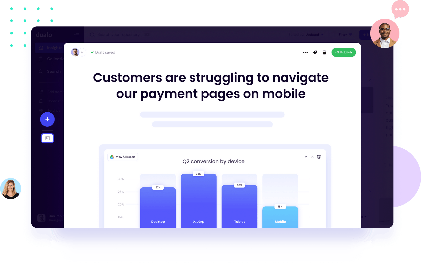 Dualo - A knowledge repository for digital product teams.