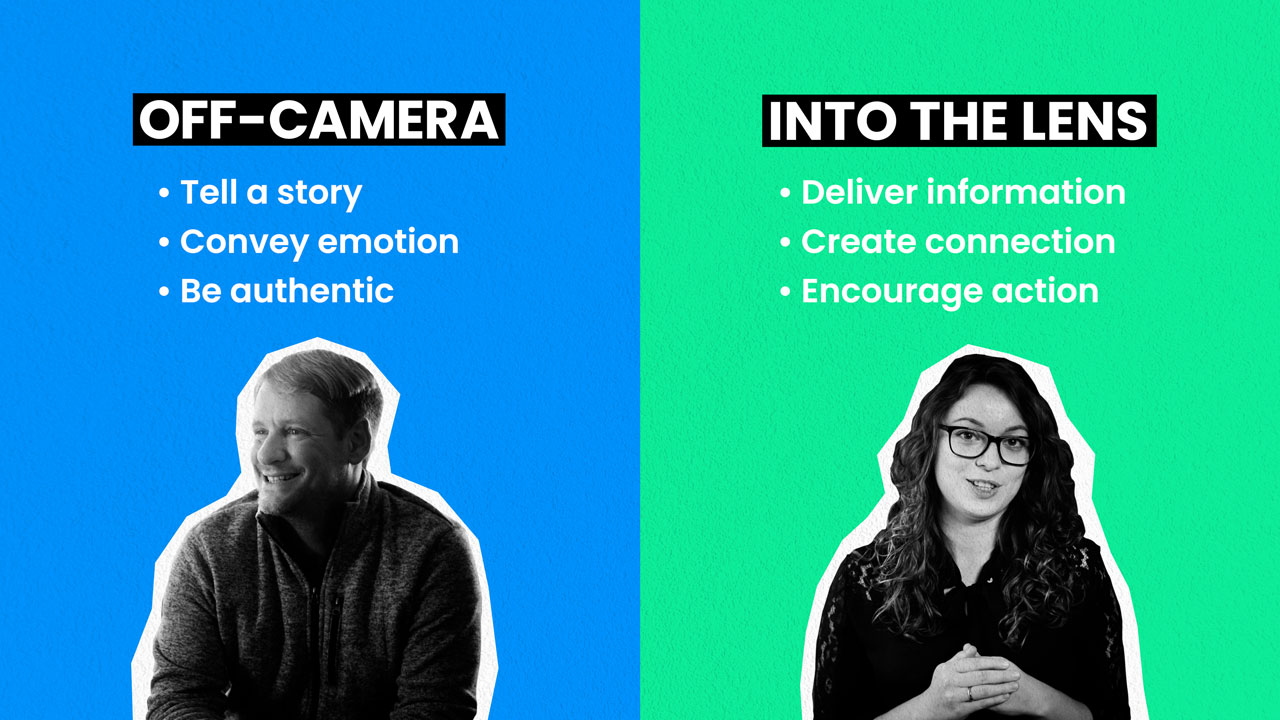 Into the Lens vs. Off-Camera - Where should your subject look?