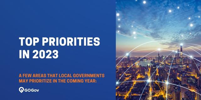 What are the top priorities for local government technology in 2023?