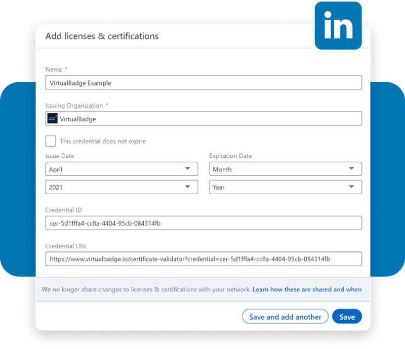 LinkedIn Certificates | Virtualbadge.io