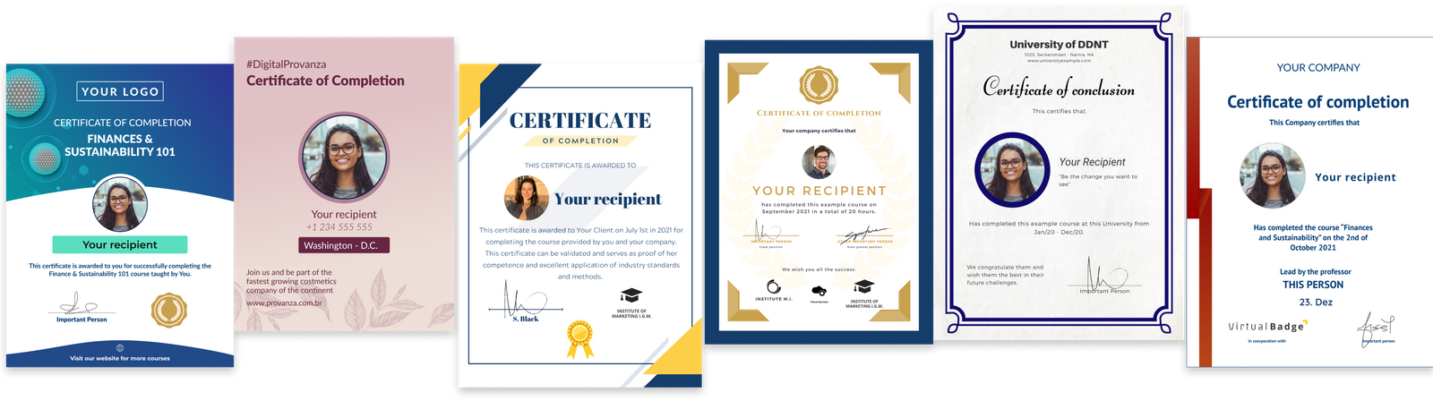 Automatic Creation of Certificates | Virtualbadge.io