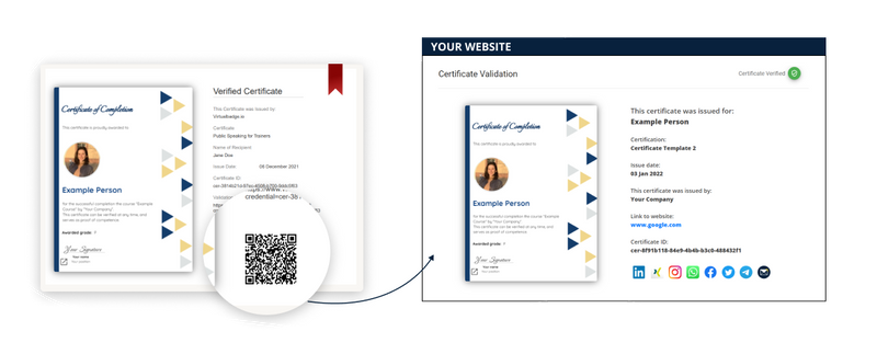 Digital Certificates & Badges | Virtualbadge.io
