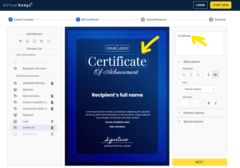 FREE Online Certificate Maker - Personalize Certificates