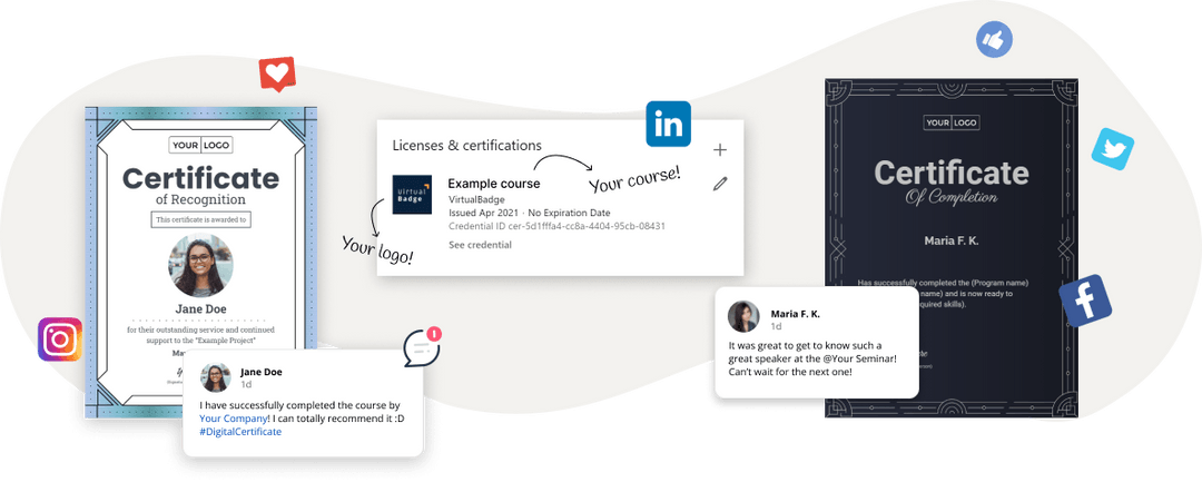 Digital Certificates & Badges | Virtualbadge.io