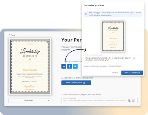 Digital Certificates & Badges | Virtualbadge.io