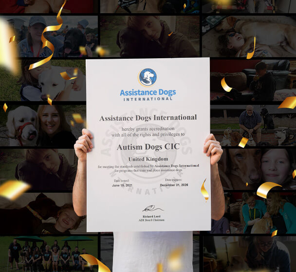Accreditation Achieved by Assistance Dogs International | Autism Dogs CIC