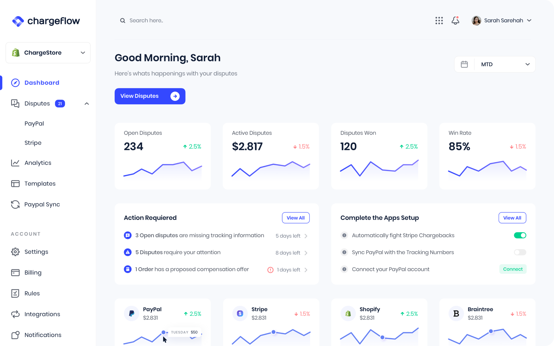Fully Automated Chargeback Management Solution | Chargeflow