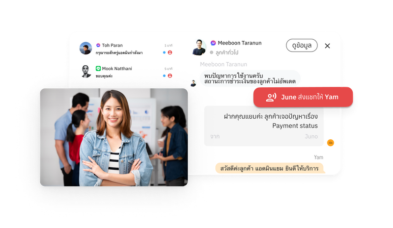 Oho Chat ระบบจัดการแชทบริการลูกค้า+CRM พร้อมวัดผลแอดมิน