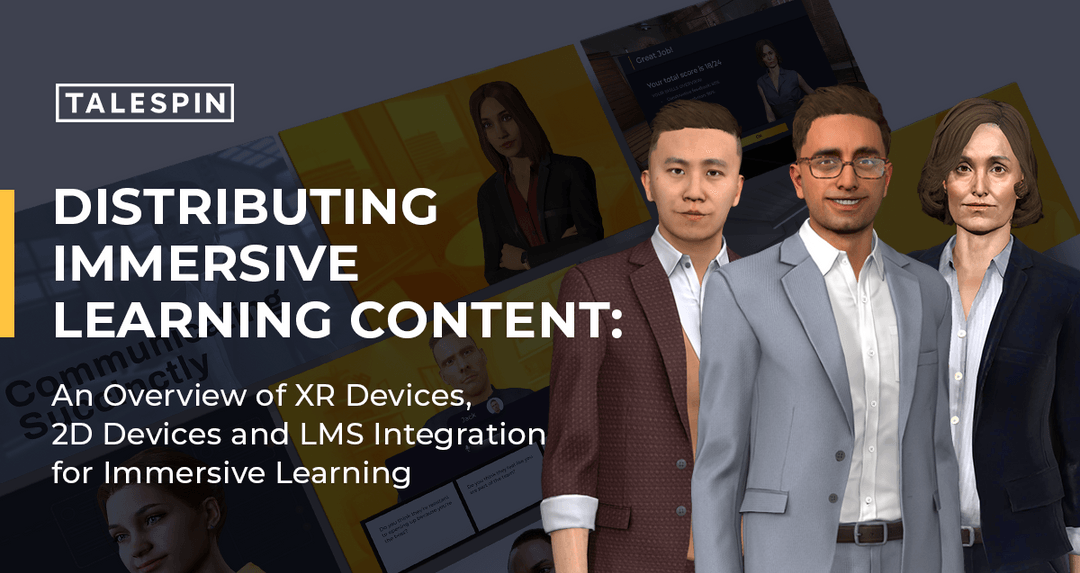 Distributing Immersive Learning Content: An Overview of XR devices, 2D ...