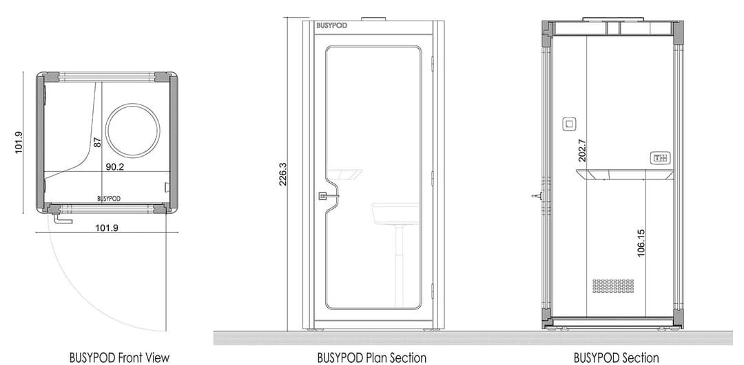 BUSYPOD | Soundproof Phone Booth for the open office