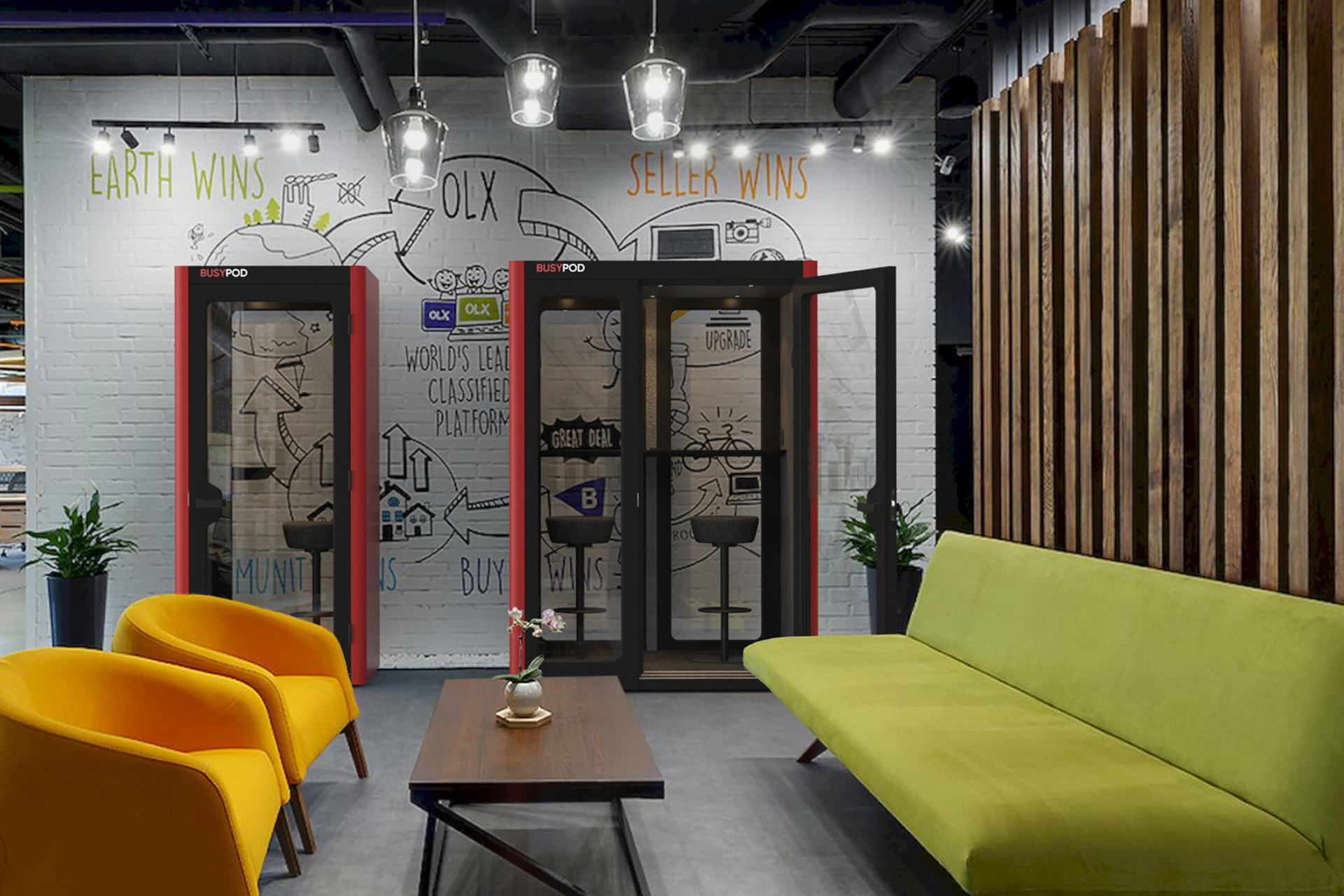 BUSYPOD | Soundproof 2-person Meeting Room