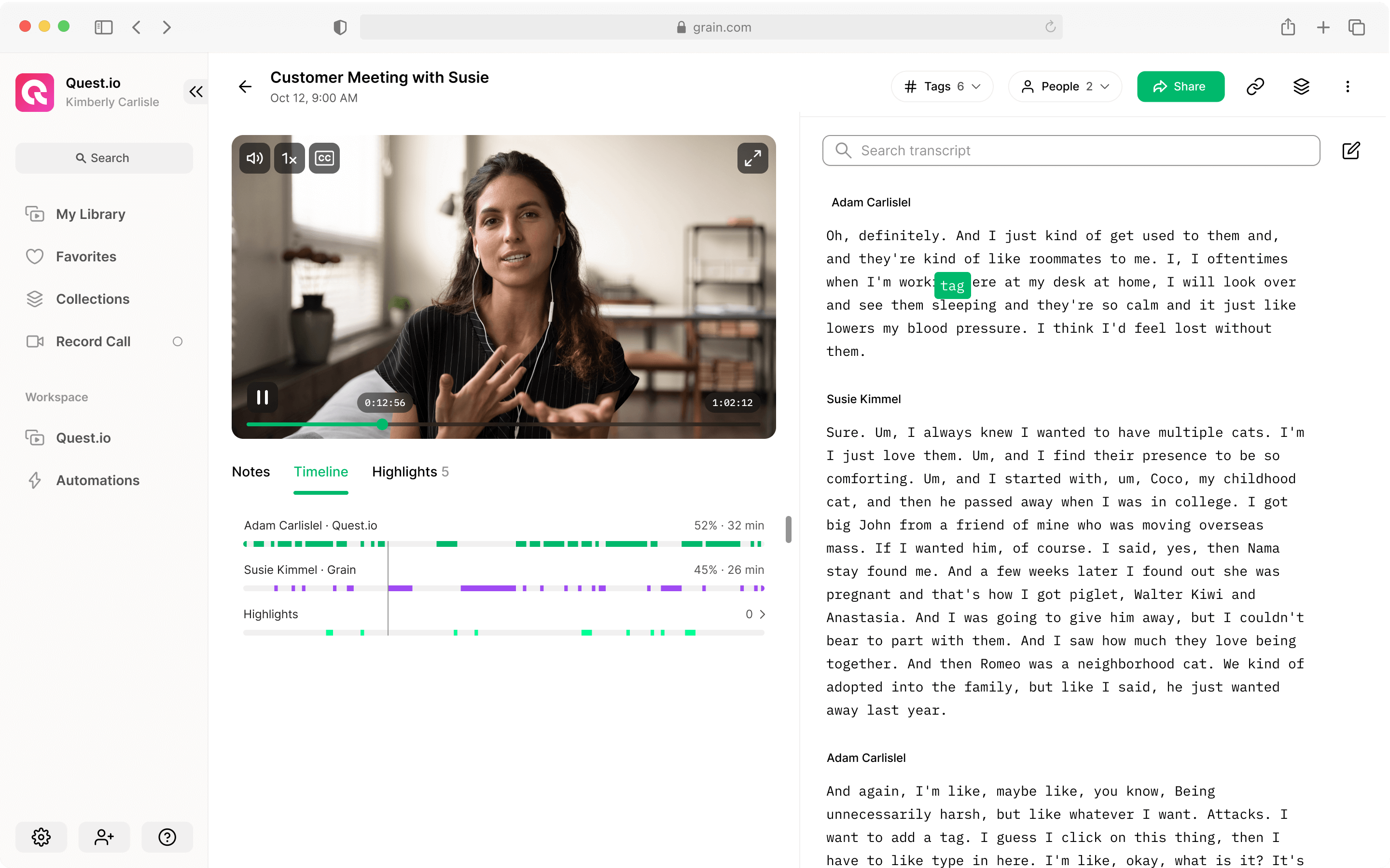How to Transcribe a Google Meet Call or Recording | Grain Blog