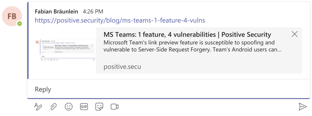 MS Teams: 1 feature, 4 vulnerabilities | Positive Security