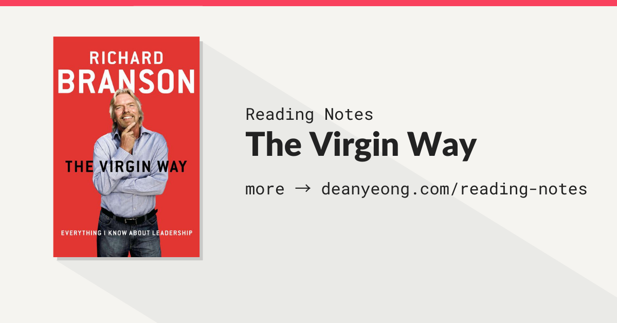 Book Summary: The Virgin Way by Richard Branson