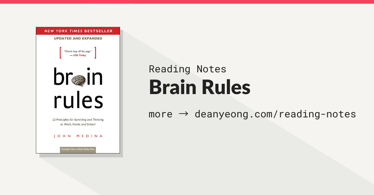 Book Summary: Brain Rules by John Medina