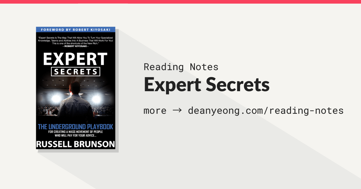 Book Summary: Expert Secrets by Russell Brunson