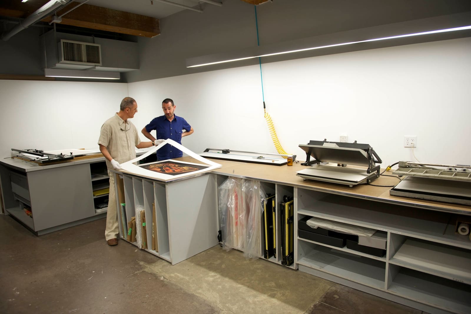 Gallery 44 Print Finishing Area