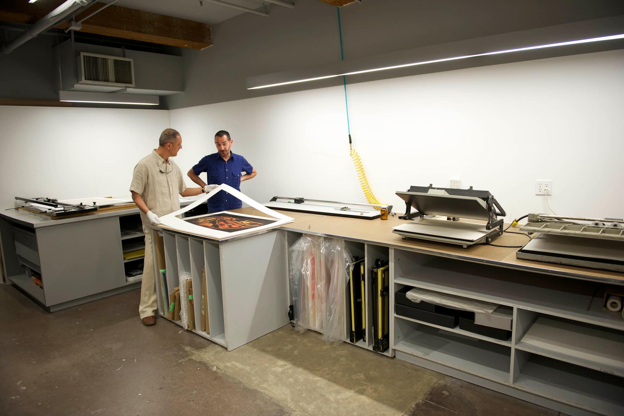 Gallery 44 Print Finishing Area