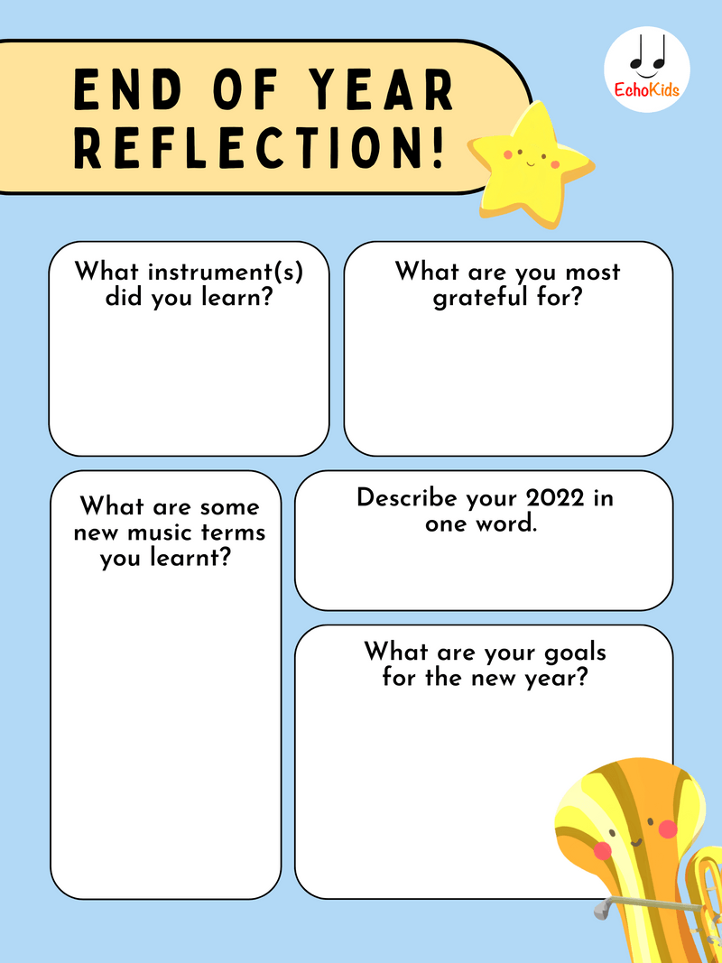 Calendar Activity: End of Year Reflection