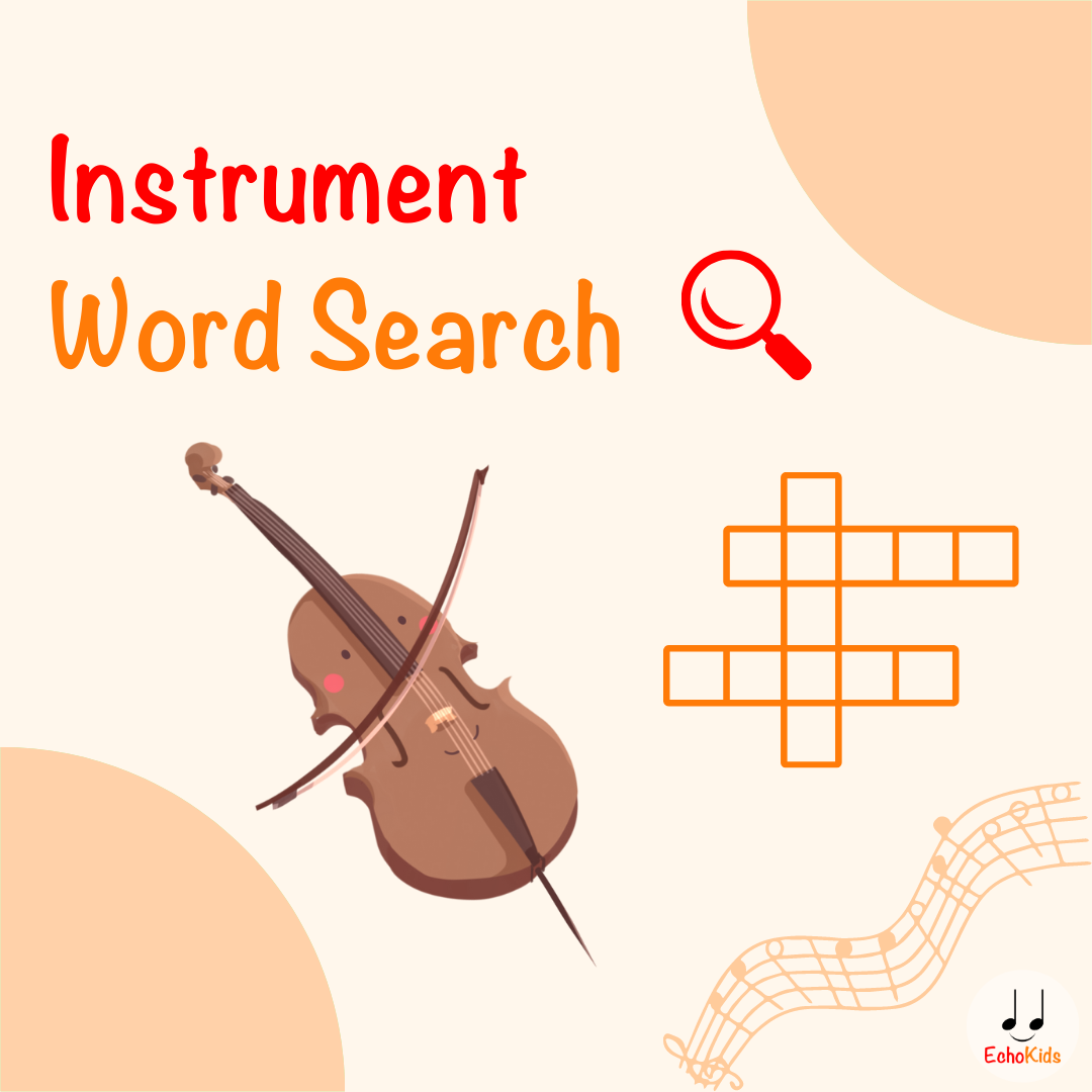 Calendar Activity: Instrument Word Search