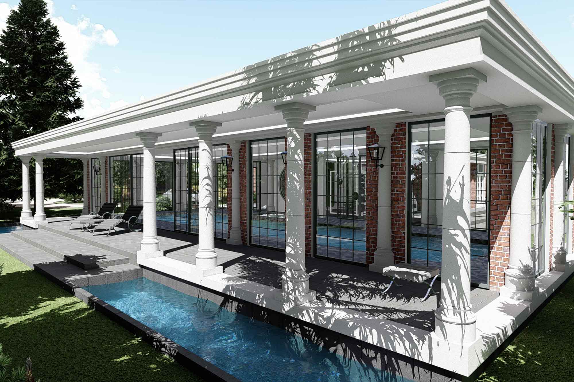 Mansion Swimming Pool Wing Extension | Zub Architecture