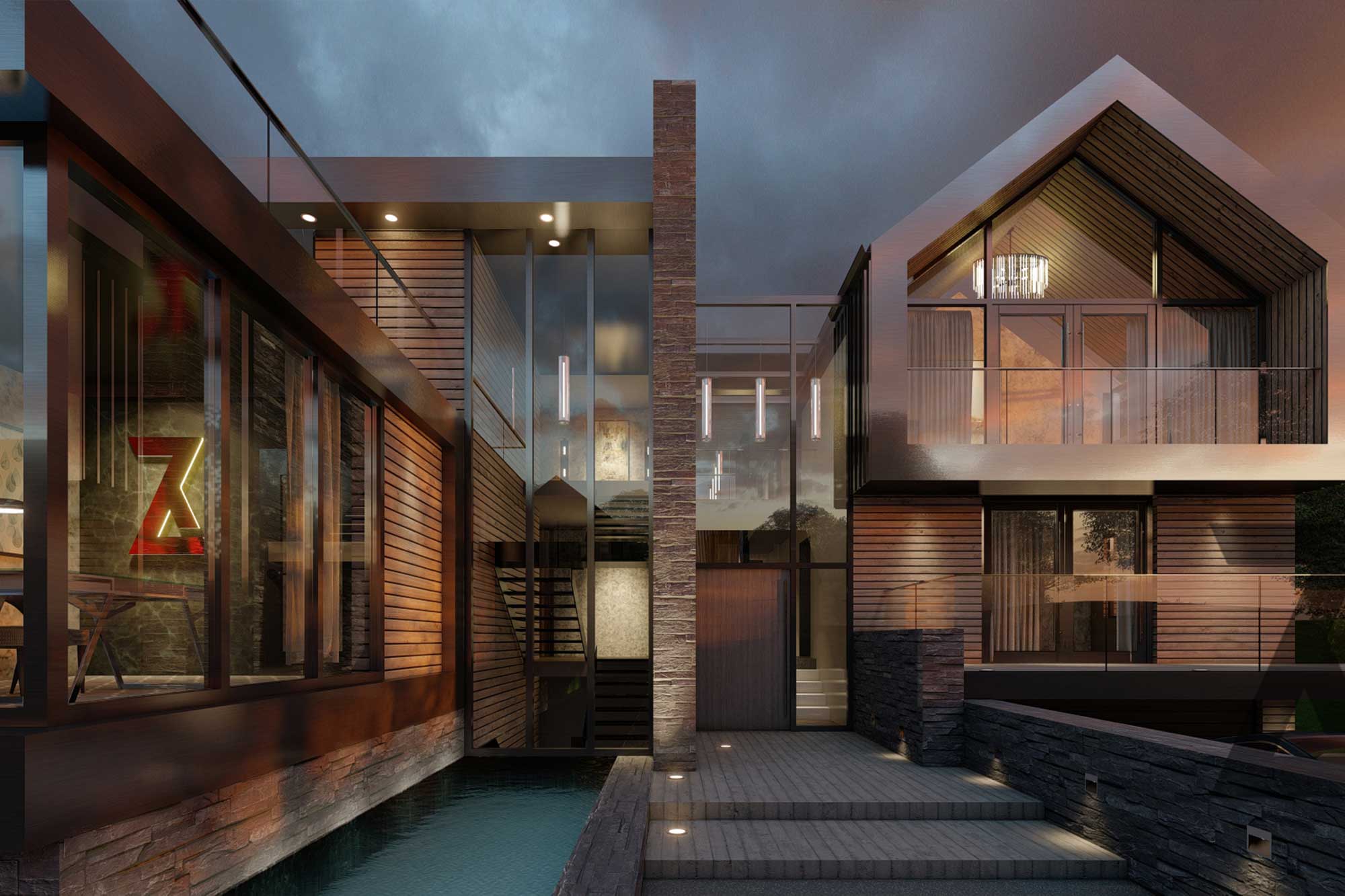Modern Green Belt House Zub Architecture